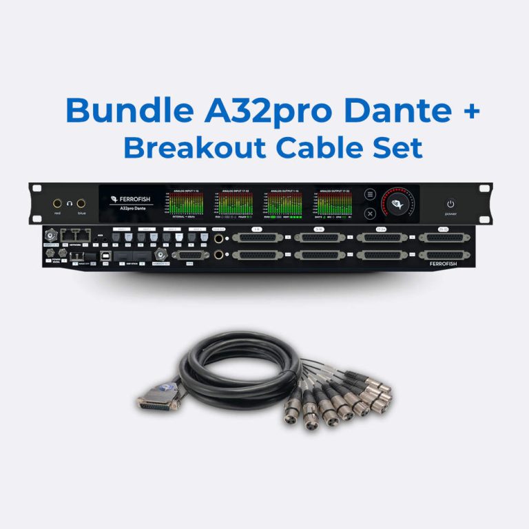 A32pro Dante (B-Stock) + Kabelpeitschen Bundle - Ferrofish Germany GmbH